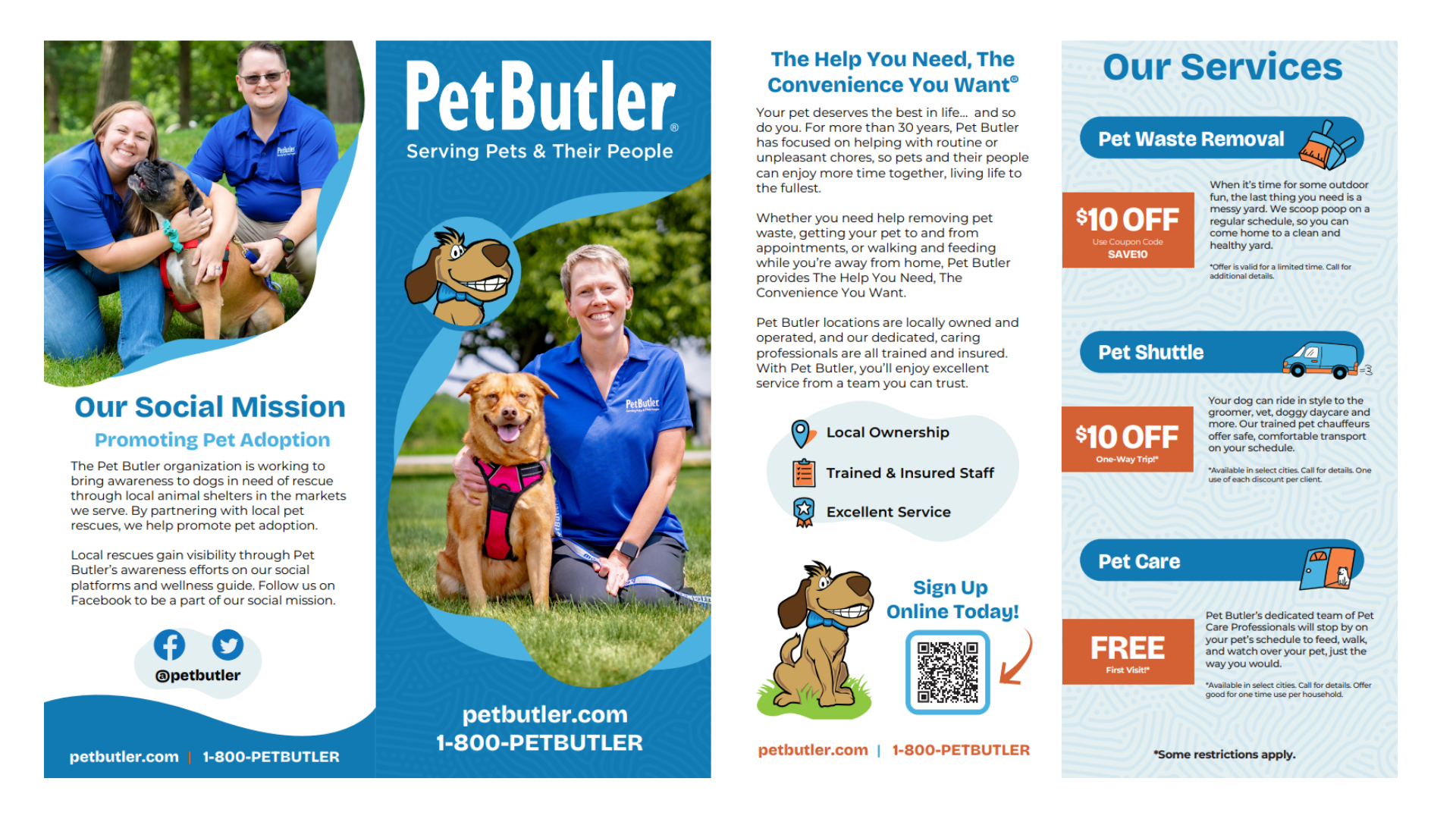PB All Serv Brochures FREE PC Visit – Pet Butler